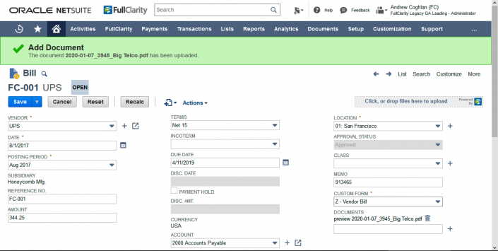FullClarity - File Storage for NetSuite