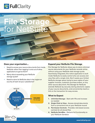 FullClarity - File Storage for NetSuite