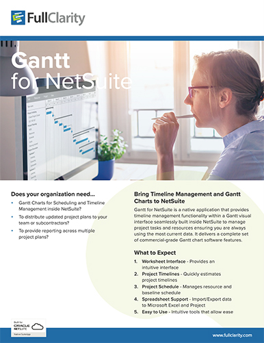 FullClarity - Gantt for NetSuite